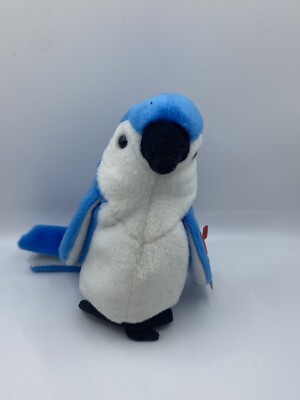 Ty Rocket The Blue Jay Beanie Baby Plush Toy NEW 8421042029| eBay