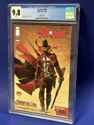 Spawn #309 Variant Cover (Image 2020) CGC 9.8 NM/MT Gunslinger Todd ...
