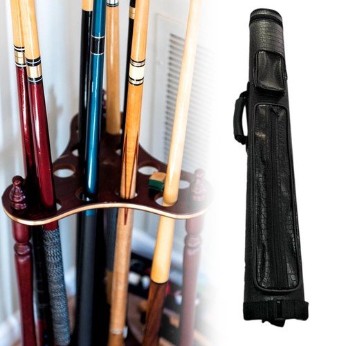 Pool Cues Case 4 Holes Outdoor Supplies Travel with Side Pockets ...