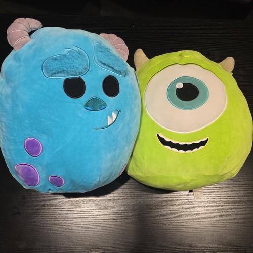 Mike And Sully 10” Squishmallow Bundle Disney Pixar Monsters Inc Plush ...