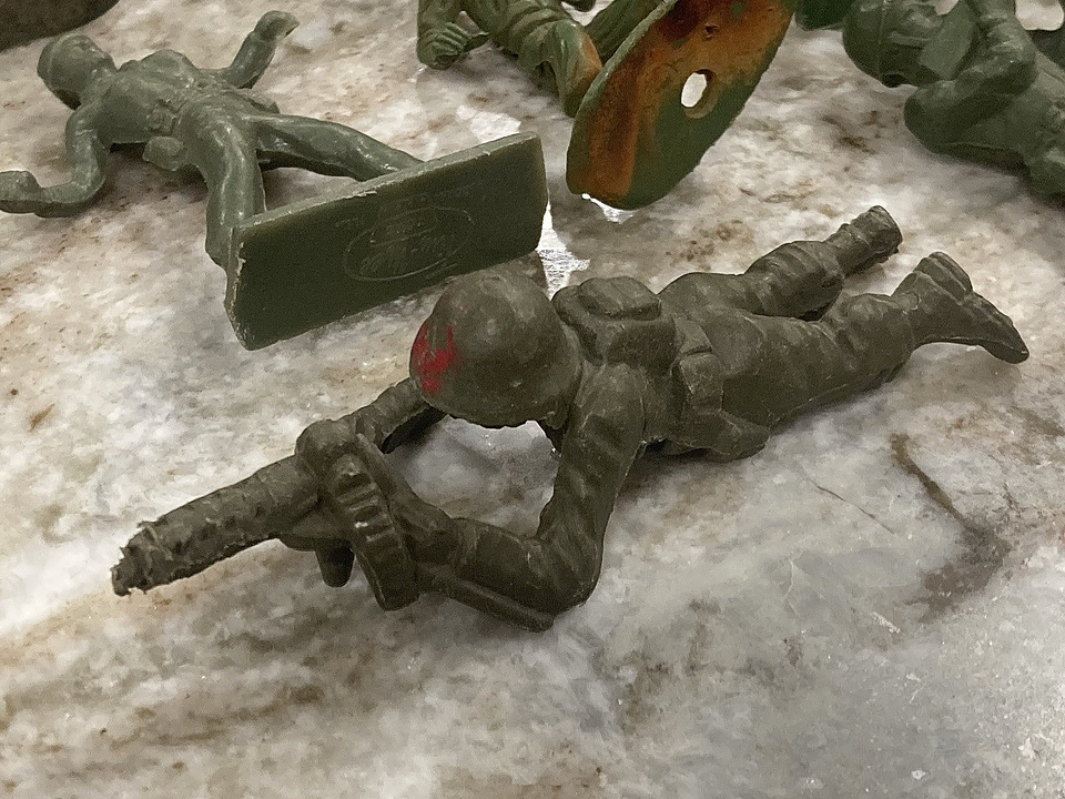 MPC TIM MEE MARX ++ US Plastic Toy Army Men Soldiers Vintage Lot of 50 ...