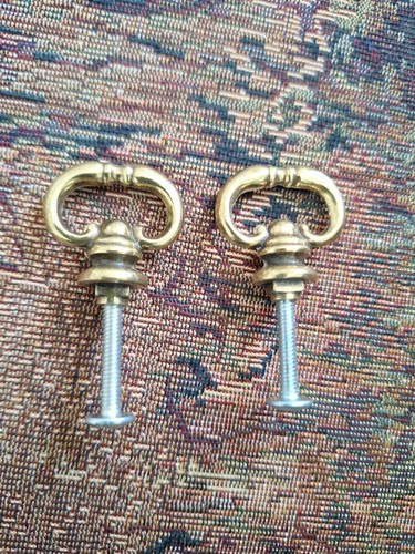 Vintage Faux Mock Key Knob Brass Gold Drawer or Cabinet Door Pull | eBay