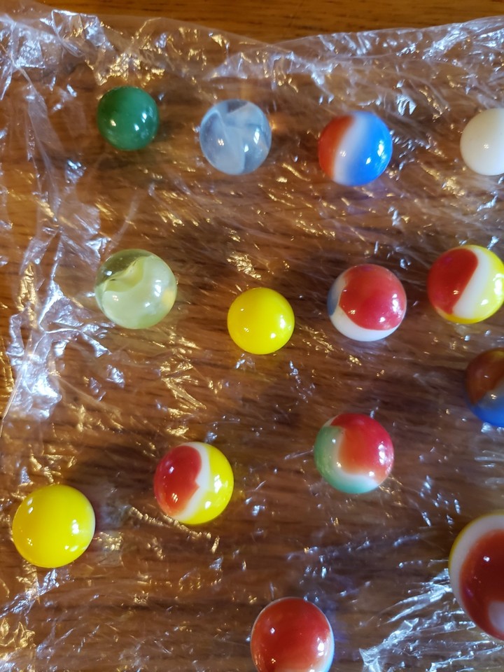 VTG Marbles Lot 20 Small and 1 Large Shooter Marble Very Old A ...