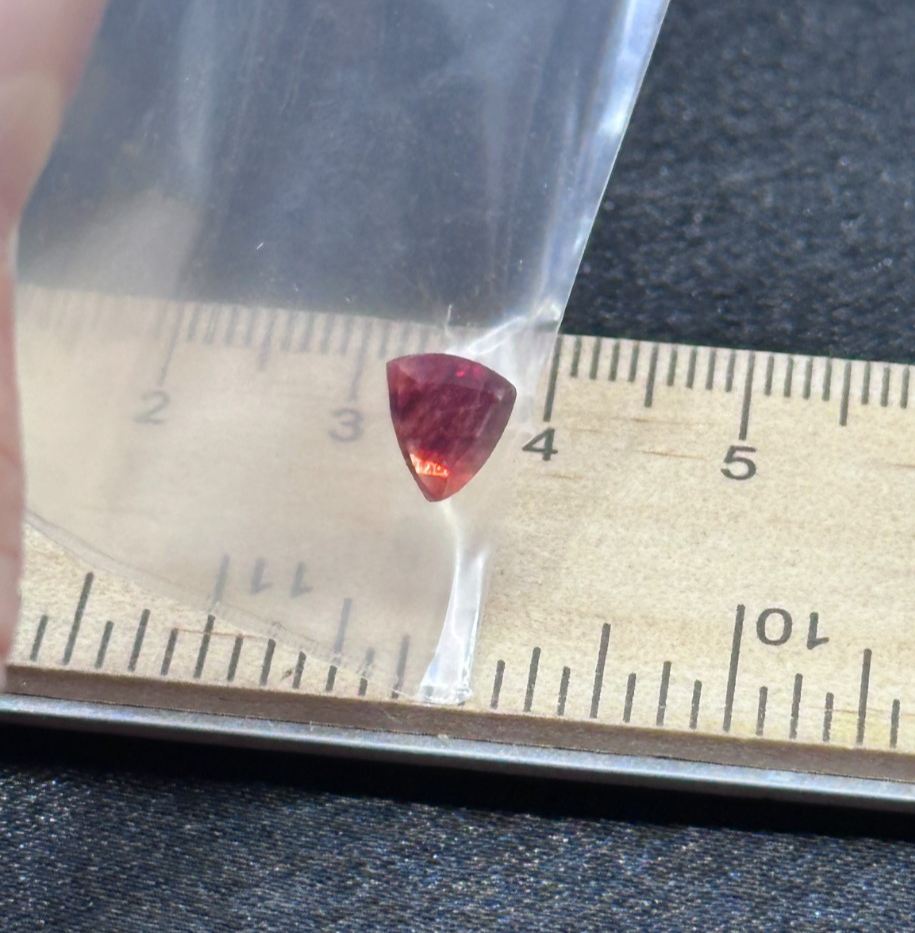 Faceted Unknown Red Gemstone in Baggie- Vintage Estate Find | eBay