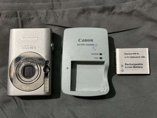 Canon Digital IXUS 85 IS 10.0MP Digital Camera - Silver | eBay