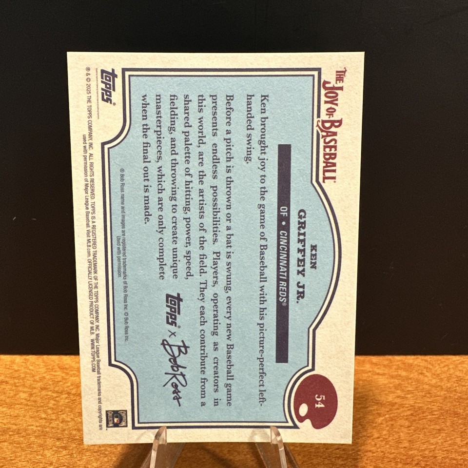 2025 Topps x Bob Ross: The Joy of Baseball #54 Ken Griffey Jr. - SHIPS ...