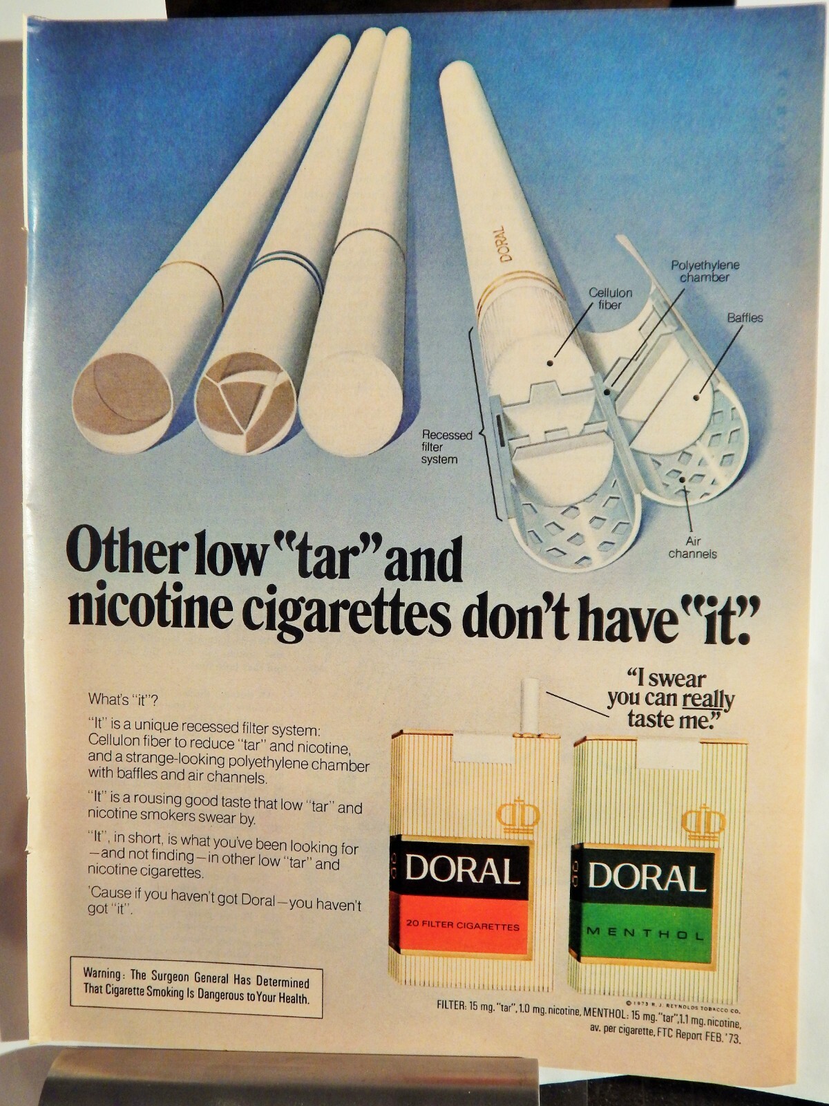 DORAL FILTER CIGARETTES VTG 1973 PHOTO AD, SOUGHT EPHEMERA | eBay
