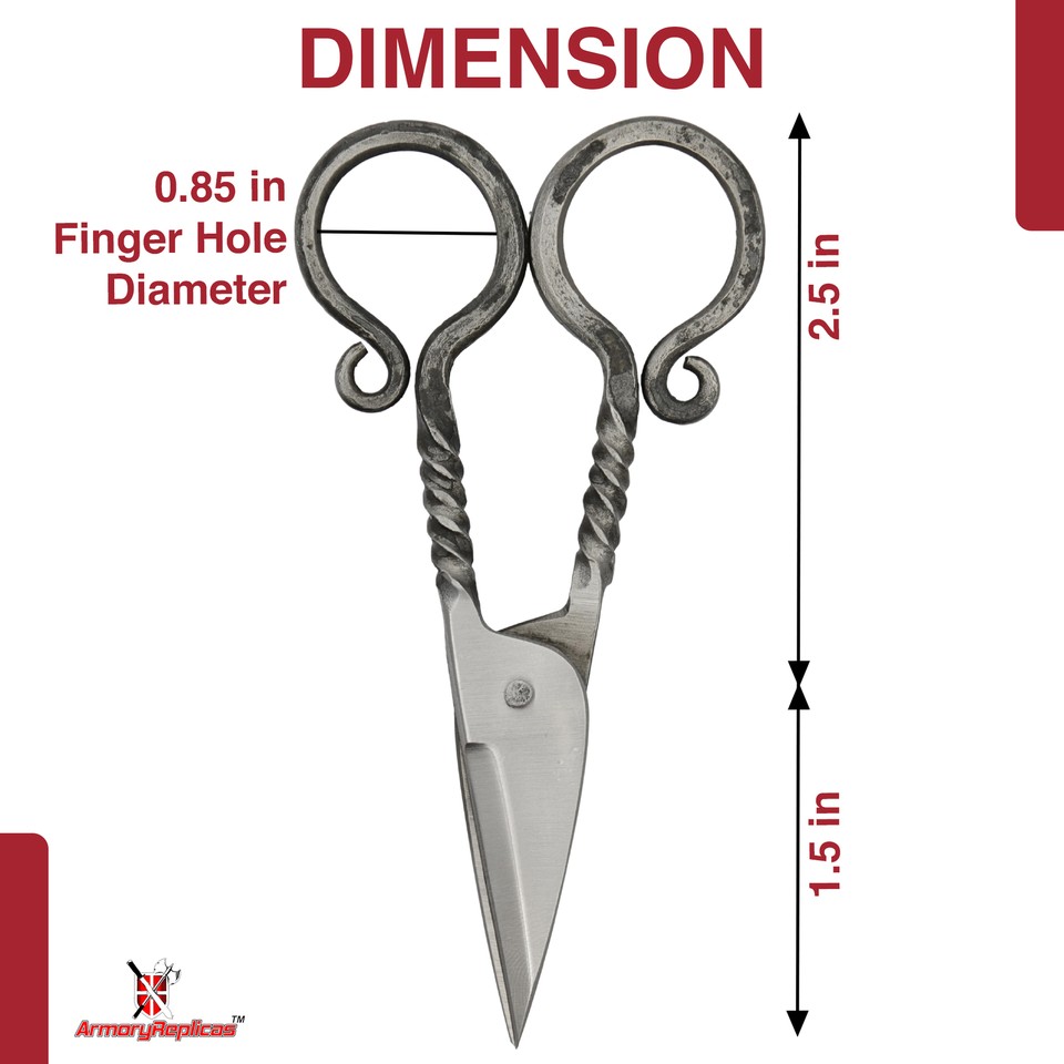 Medieval Vintage Antique Hand Forged iron Scissor Functional Handmade ...