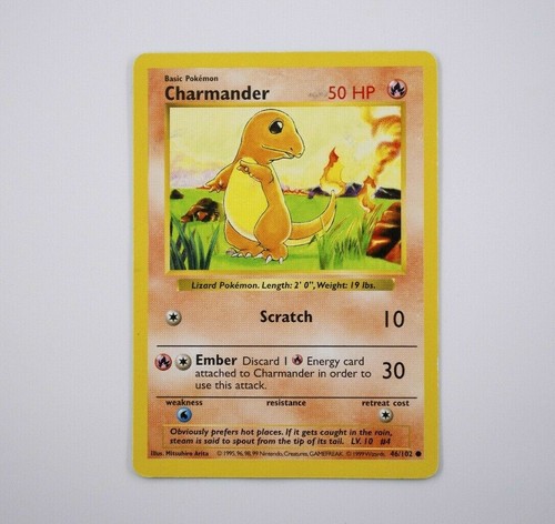 Shadowless Charmander WOTC English Pokemon Card | eBay