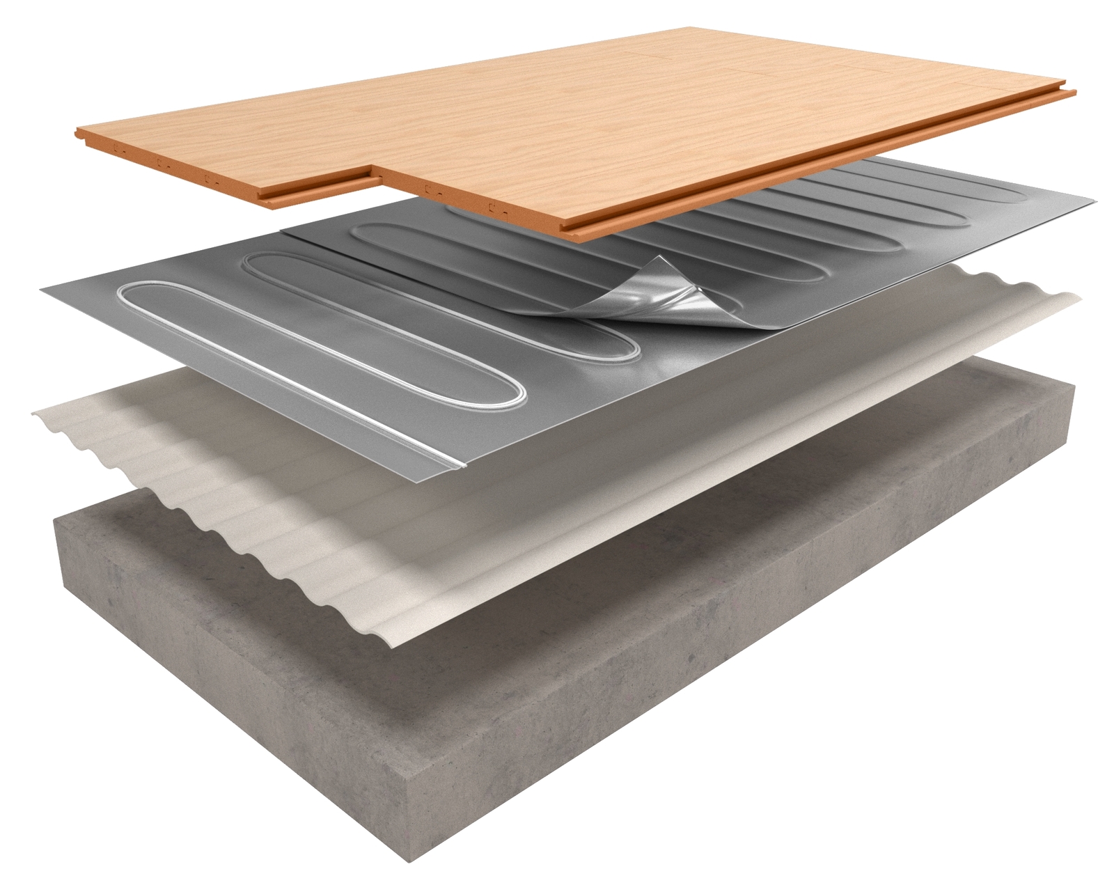 Fußbodenheizung elektrisch Laminat Parkett Vinyl Elektro Heizmatte 150 ...