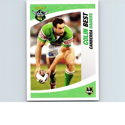 Colin Best Canberra Raiders 2008 Select NRL Daily Telegraph #25 | eBay ...