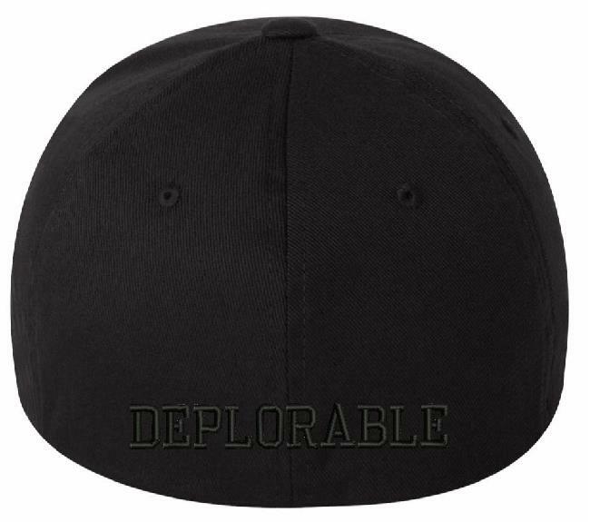 Make America Great Again Flex Fit Black Hat - BLACKOUT MAGA WITH ...
