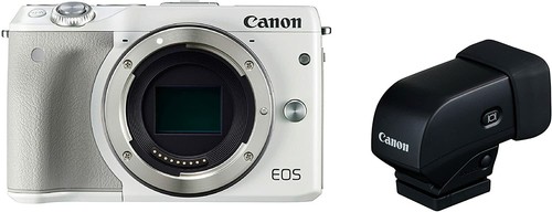 [NEAR MINT] Cannon EOS M3 Mirrorless Digital Camera EVF Kit White (N464 ...