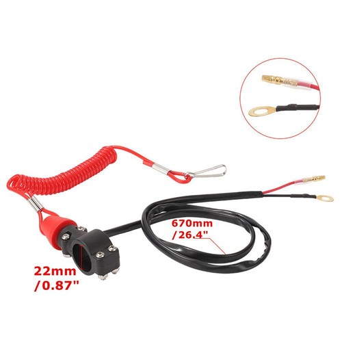 Dirt Bike ATV Quad Pocket Mini Moto Kill Stop Tether Safety Switch Push ...