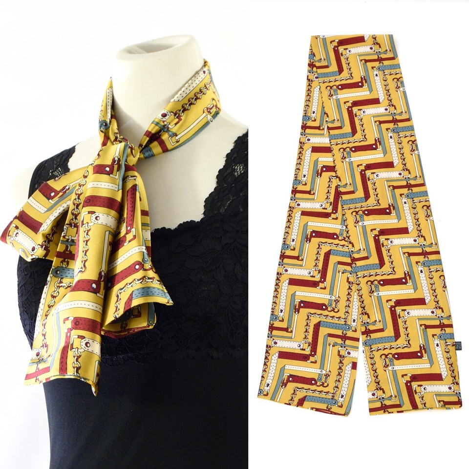 Fashion Satin Long Narrow Scarf | eBay