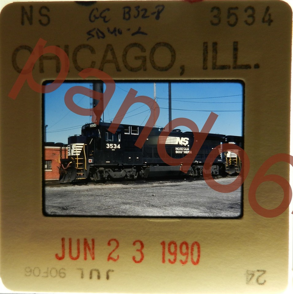 RR Train Slide #3534 NS Norfolk Southern DIESEL LOCOMOTIVE ~ AB27 | eBay
