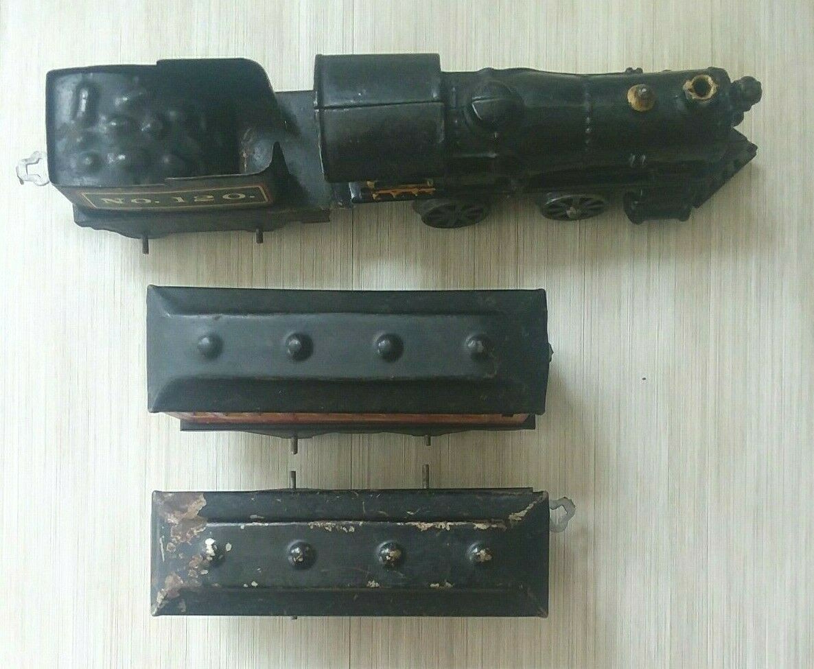 vintage American Flyer WIND UP Toy Train Set in Original Box; 13 Loco ...