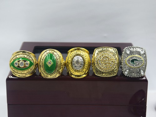 5Pcs 1965 1966 1967 1996 2010 Green Bay Packers Ring Great Gift For Men ...