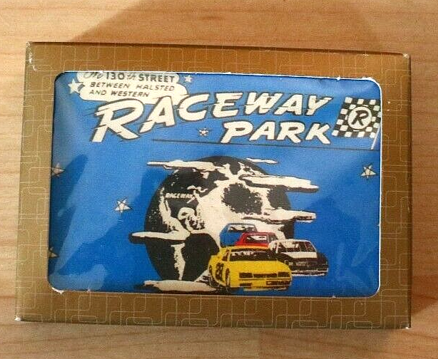 vintage raceway park blue island illinois playing cards stock car ...