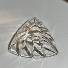 Clear Crystal Glass Triangle Shaped Candy/nut Bowl | eBay