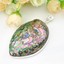 Sale Natural Oval Cut Abalone Shell Silver Necklace Pendant | eBay