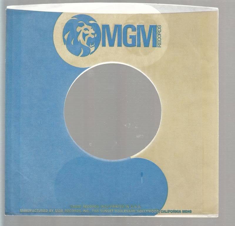 Company Sleeve 45 MGM Blue/Yellow Swirl w/ Round MGM Logo on | eBay