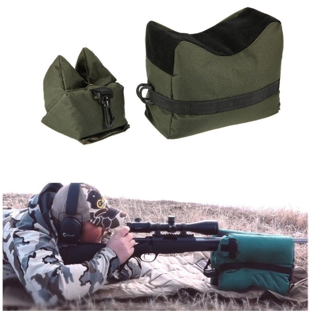 Target Hunting Shooting Range Sand Bag Set Rifle Gun Rest Stand Front ...