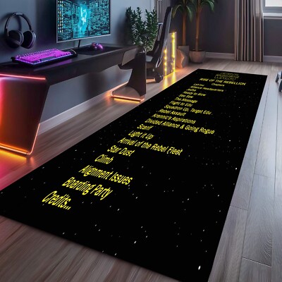 Star Wars Rug,Star Wars Text Rug,Starwars Entry Runner,Opening Star ...