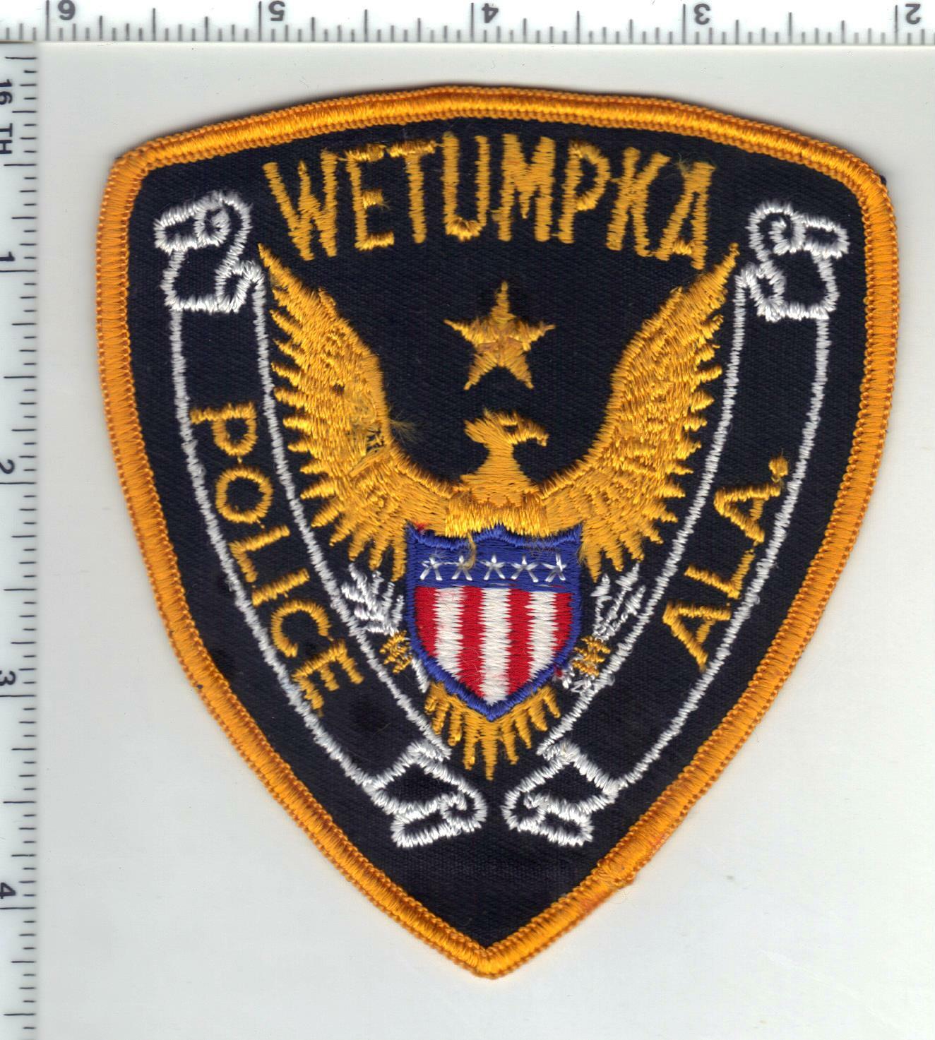 Wetumpka Police (Alabama) 1st Issue Shoulder Patch | eBay