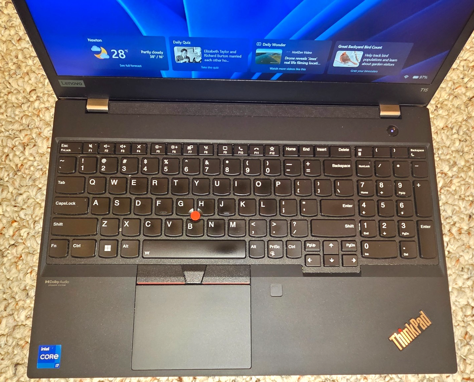 Lenovo ThinkPad T15 Gen 2 15.6''(256GB SSD Intel Core i7-1165G7 2.8GHz ...