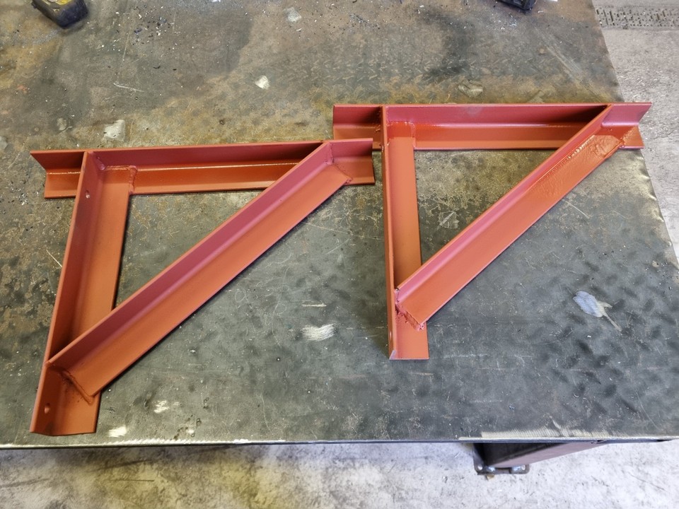 Gallows Brackets Steel 50 x 50mm - 2 Brackets | eBay UK