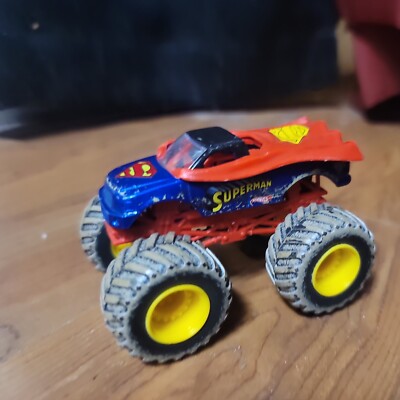 Hot Wheels Monster Jam Truck Superman Mud Tires Size 1:64 Scale Monster ...
