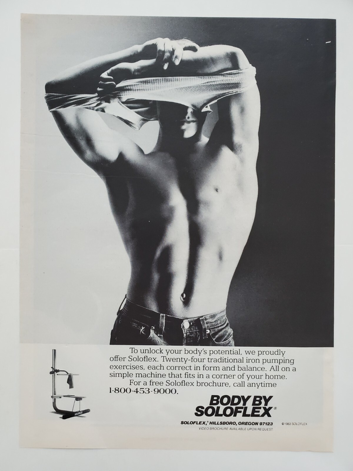 Soloflex Workout Machine Ad 1984 Muscles Vintage Magazine Print | eBay