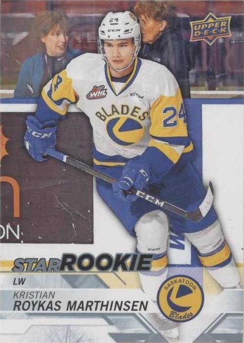 2018-19 Upper Deck CHL - Star Rookies Kristian Roykas Marthinsen #398 ...