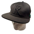 ROUTINE BASEBALL Cap Men's Baseball Black Hat Emblem Fitted Size 7 1/4 ...