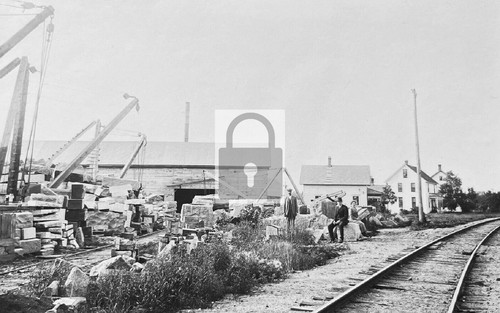 Granite Rock Stone Quarry Railroad Tracks Wausau Wisconsin WI Reprint ...