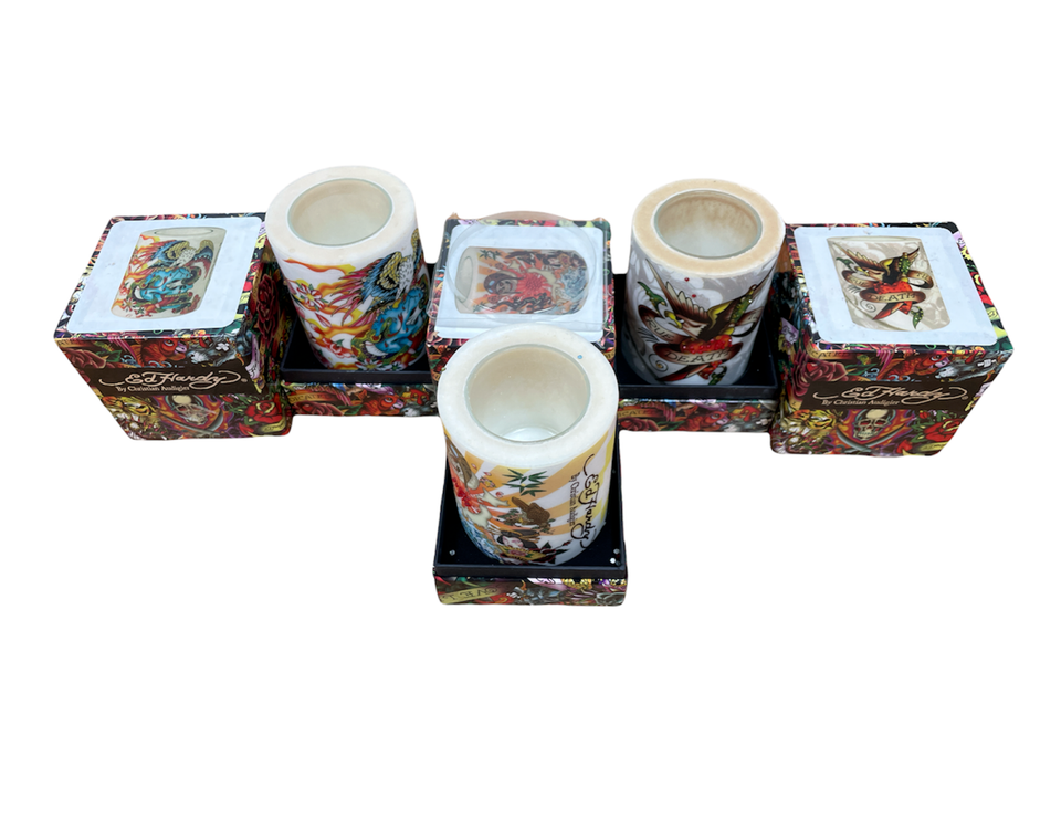 Ed Hardy By Christian Audigier Lot Of 3 Candles *New In Box* | eBay