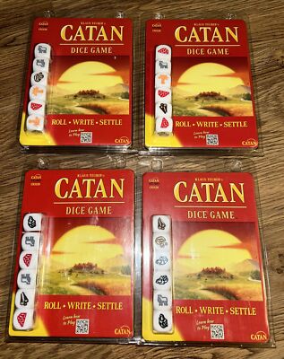 4x Catan Dice Game By Klaus Teuber's Clamshell Edition CN3120 New ...