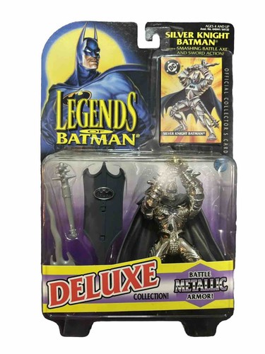 Legends of Batman SILVER KNIGHT Batman Deluxe Metallic Armor Kenner ...