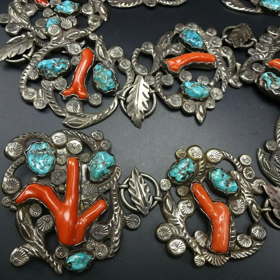 RARE Museum Quality DAN SIMPLICIO BELT Sterling Silver TURQUOISE ...