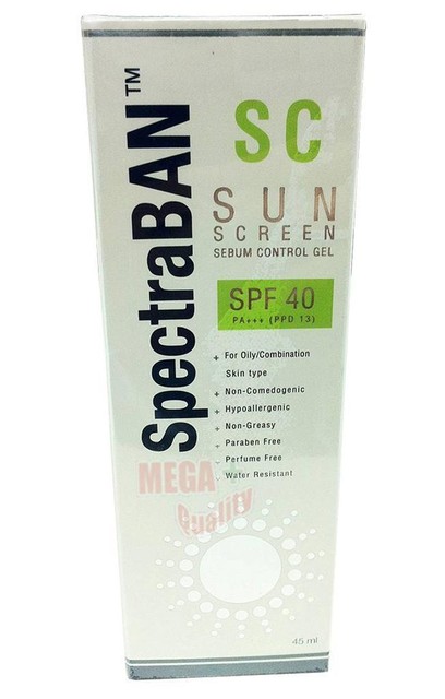 Spectraban SC GEL Sunscreen Sebum Control Spf40 PA for Oily Skin Type ...
