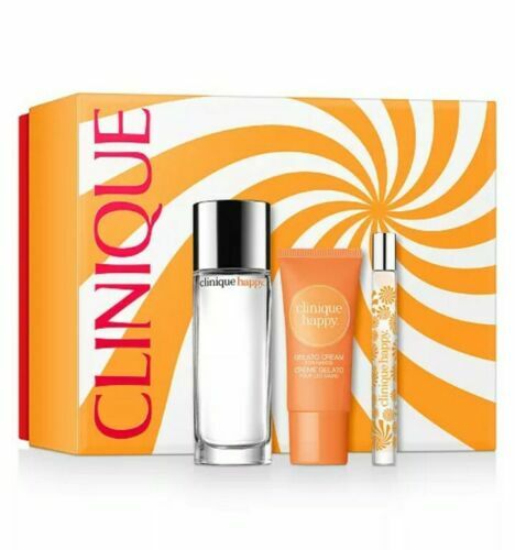 Clinique Happy Gift Set Clinique Happy Perfume Spray1.7oz+0.34oz Spray ...
