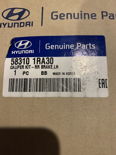 Hyundai OEM 58310 1ra30 Brake Caliper Left Rear for sale online | eBay
