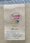 Baby Blanket Cuddle Time White Blue Trim Embroidered Baby 44x34 Made In ...