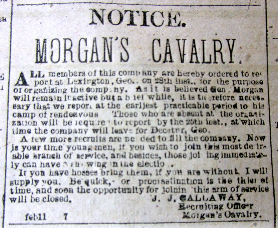 Rare 1864 Augusta GEORGIA Confederate Civil War newspaper 6 SLAVE ADS ...