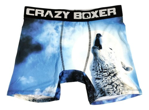 Crazy Boxer Mens XL Briefs Wolf Howling at Moon Space Athletic ...