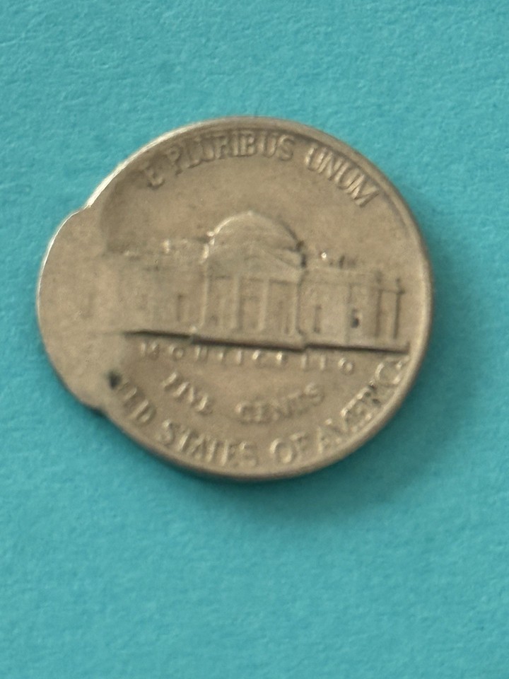 1986-P Jefferson Nickel Dramatic Off-Center Broadstrike Error Coin ...