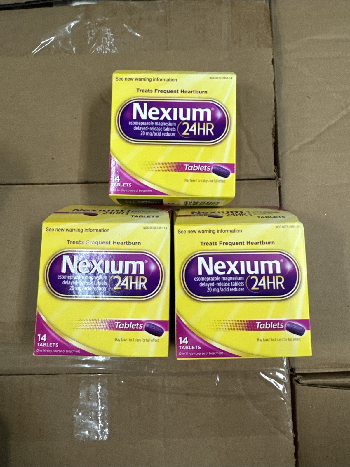 3-Nexium 24hr Delayed Release Heartburn Relief 20 mg TABLETS 14 count ...