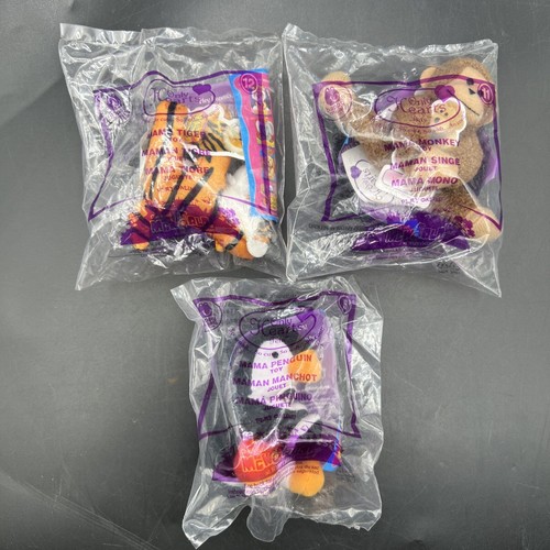 2010 Only Hearts Pets Mama Giraffe Monkey Penguin NEW McDonald's Happy ...