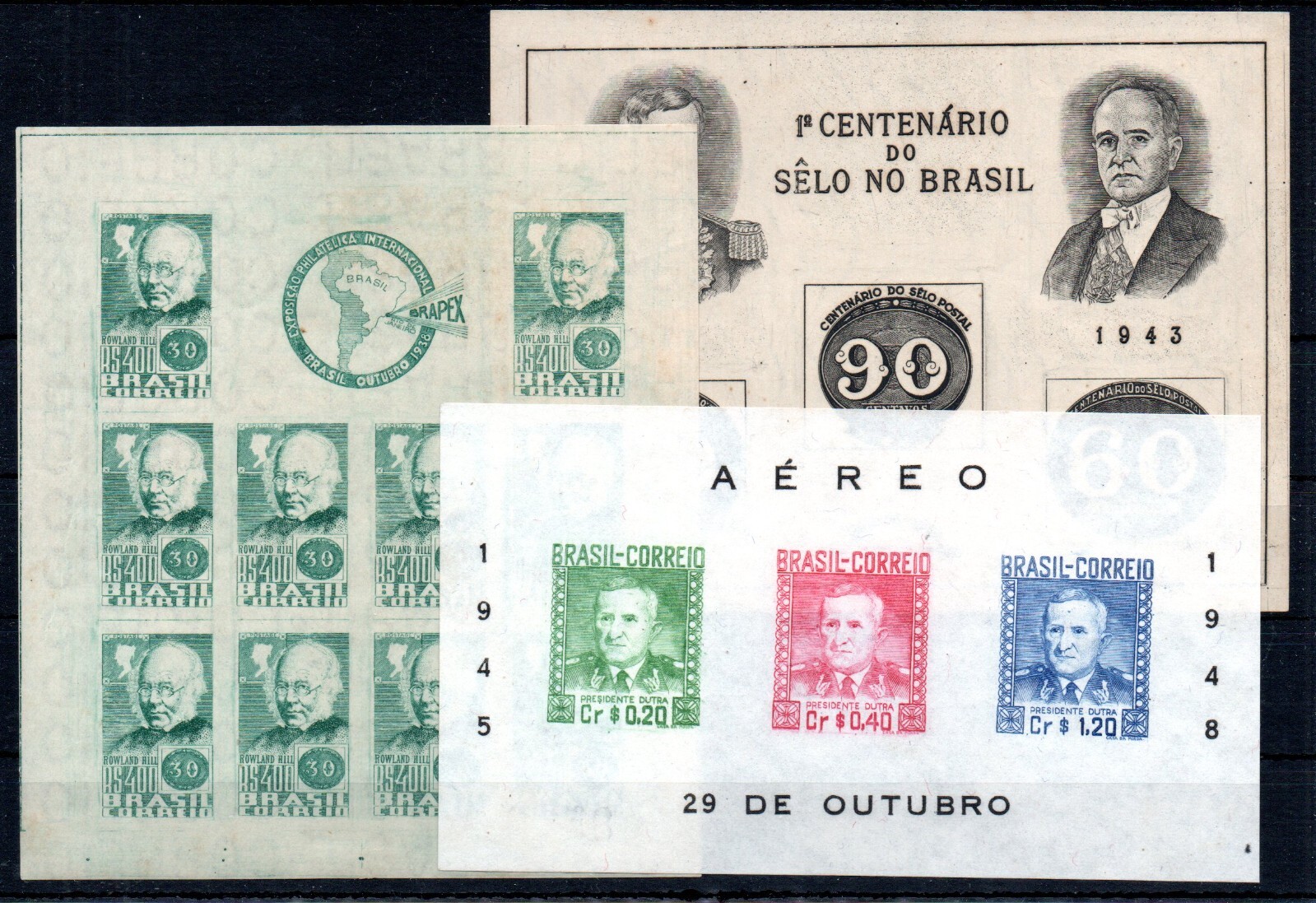 BRAZIL , 1938 , 1943 , 1945 , three better S/S , MH / MNH | eBay